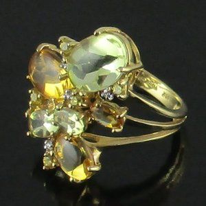 HSN | Jewelry | K Gold Citrus Gemstone Ring | Poshmark